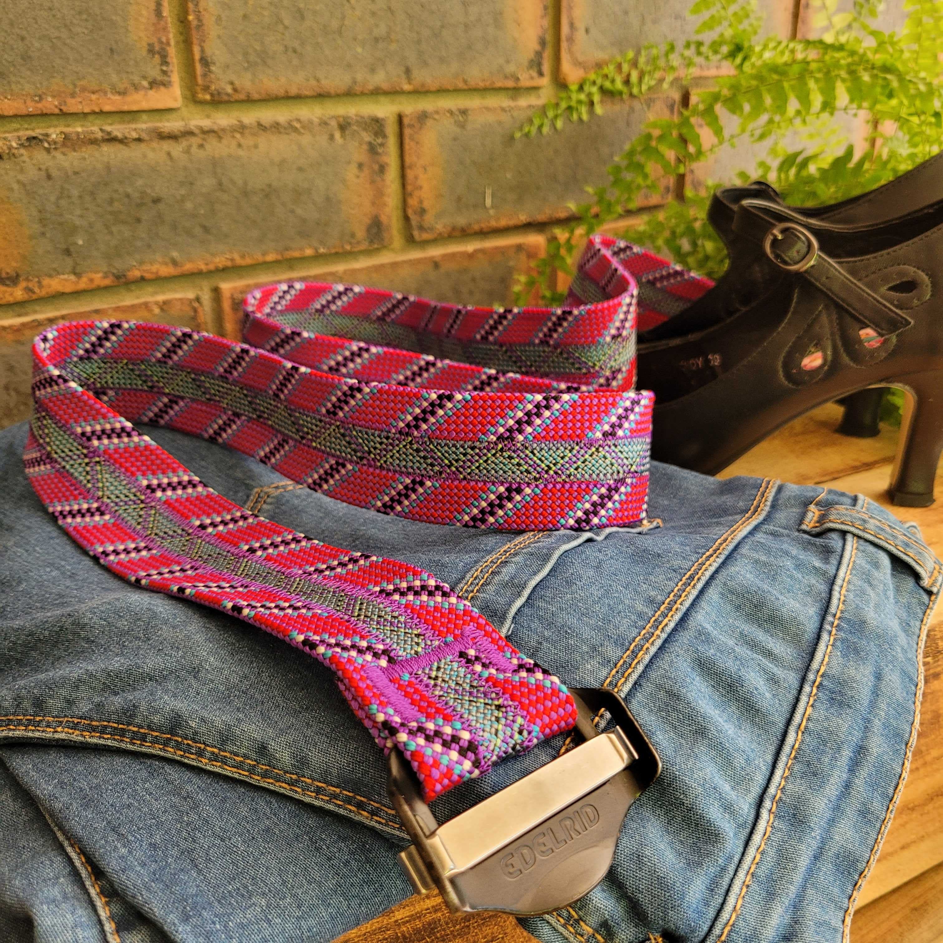 Upcycled Rope Belt in Stunning Purples | Send On Upcycling