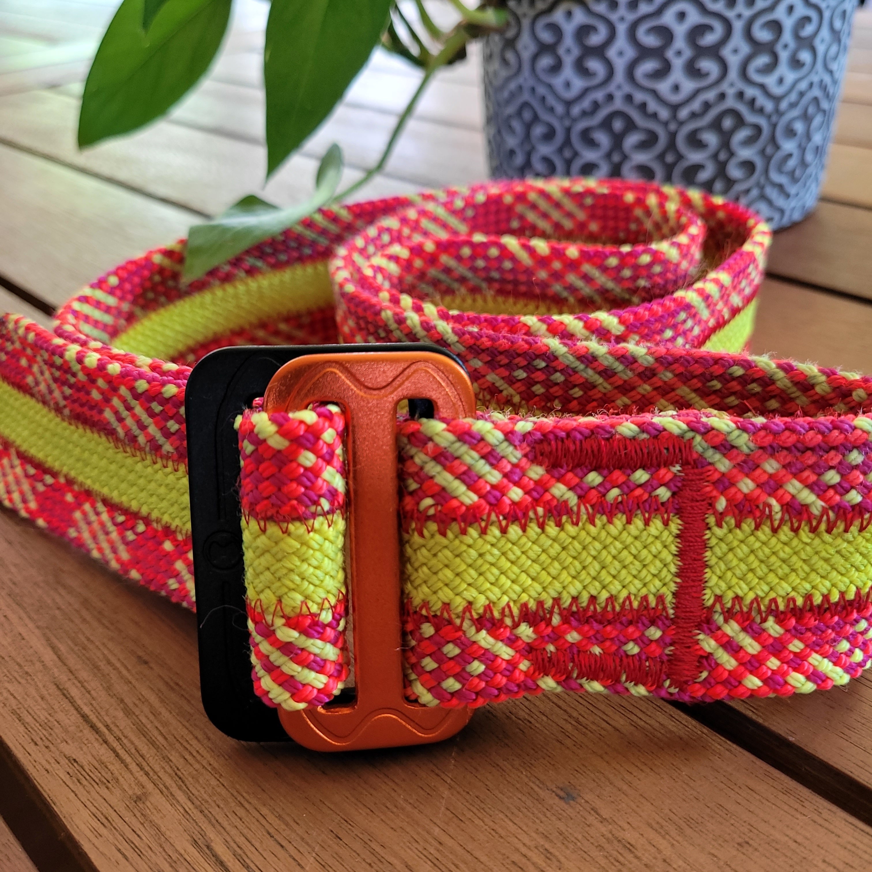 Upcycled Rope Belts in Stunning Bright Colours | Send On Upcycling